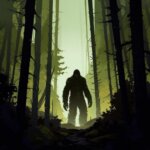 Black Figure Standing In The Trail | Sasquatch Chronicles